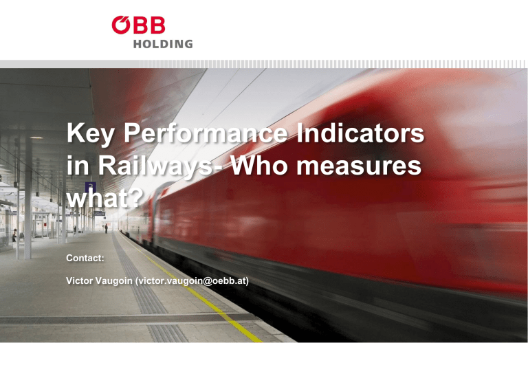 Railway KPIs: Measuring Performance for Infrastructure Managers