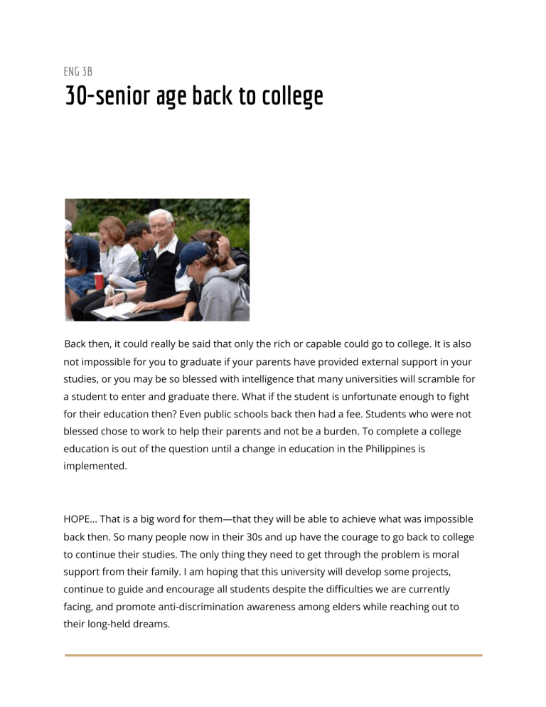 Returning to College: Challenges & Hope in the Philippines