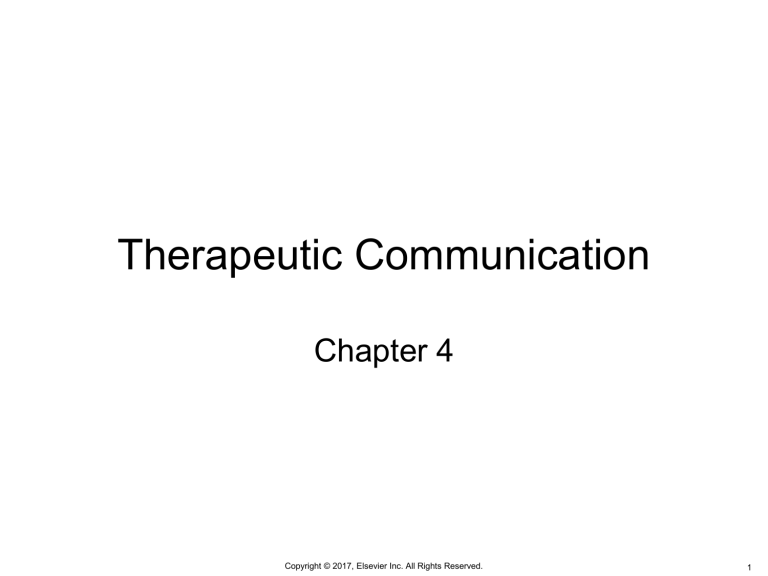 Therapeutic Communication: Skills & Techniques