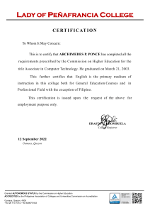 Ayusan Elementary School Contingency Plan