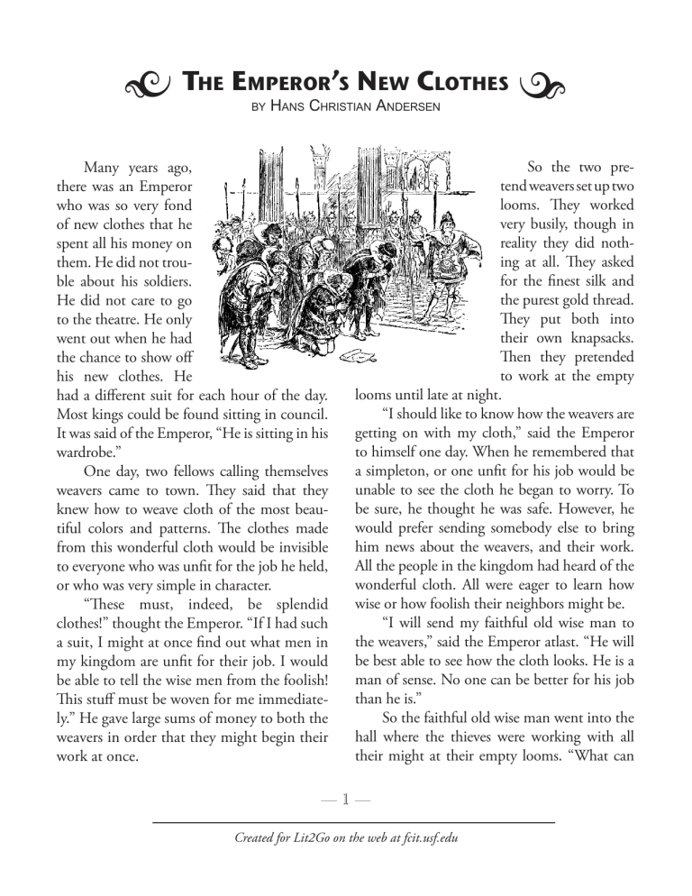 The Emperor's New Clothes Story