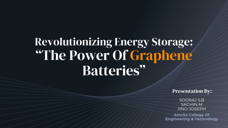 Graphene Batteries: Revolutionizing Energy Storage