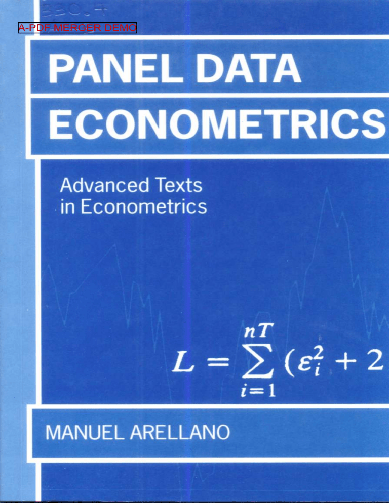 Panel Data Econometrics Textbook