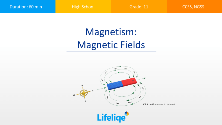 Magnetism: Magnetic Fields Lesson Plan for High School
