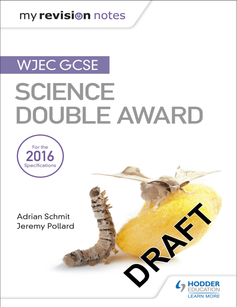 WJEC GCSE Science Double Award Revision Planner