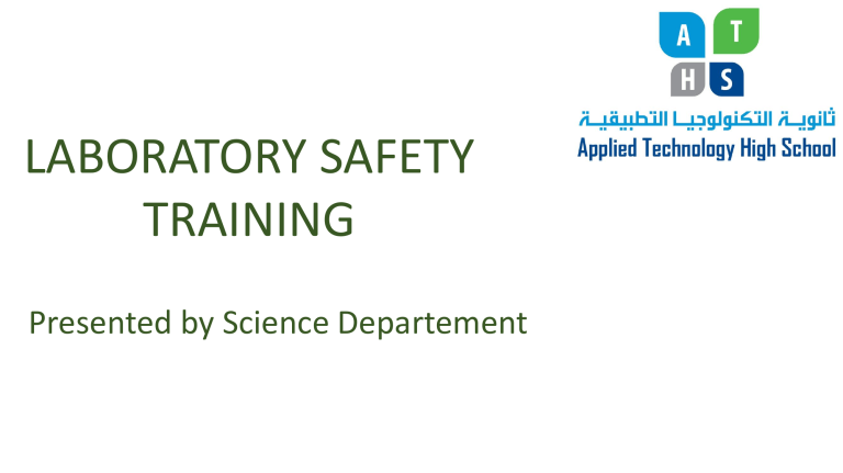 Laboratory Safety Training Presentation