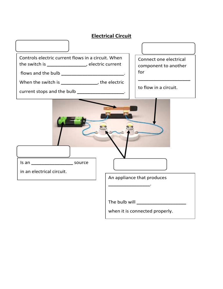 Electrical Circuit Worksheet