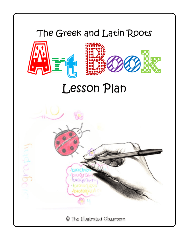 Greek & Latin Roots Art Book Lesson Plan