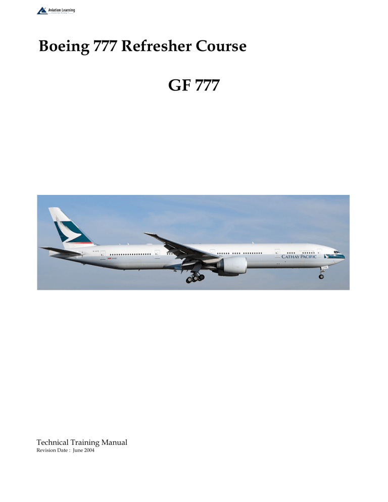 Boeing 777 Training Manual: Systems & Operations