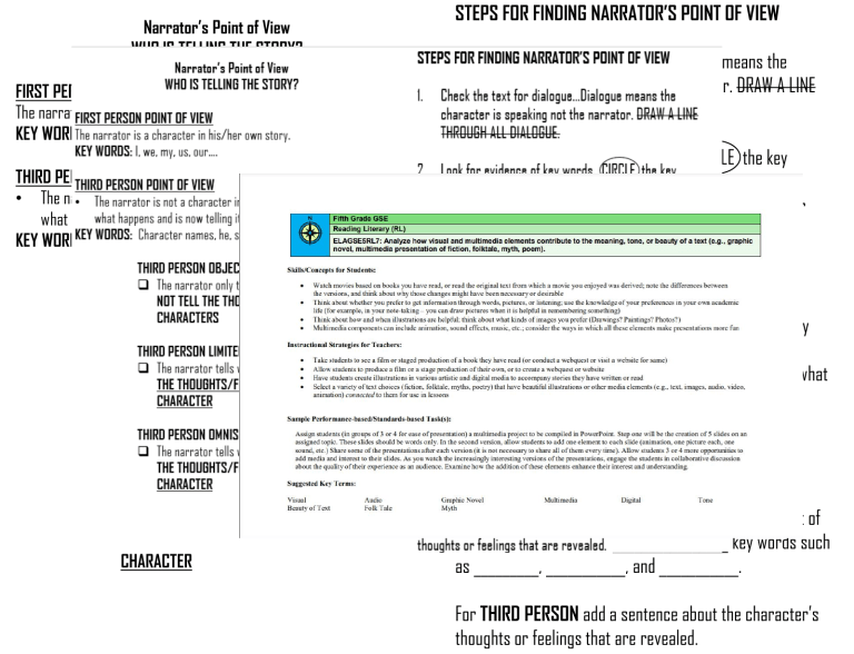 Narrator's Point of View Guide