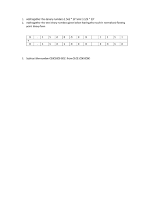 Number Systems: Binary, Denary, Hexadecimal Worksheet