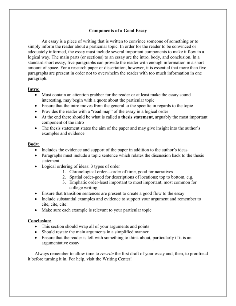 Essay Writing Guide: Intro, Body, Conclusion