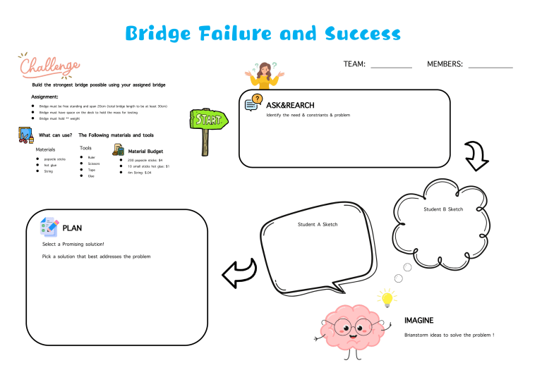 Bridge Building Challenge Worksheet