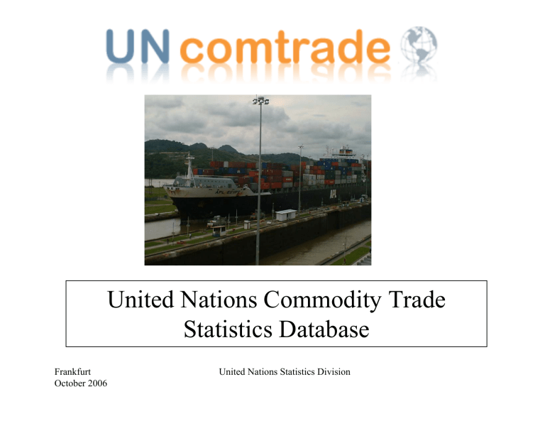 UN Comtrade Database: Trade Statistics Overview