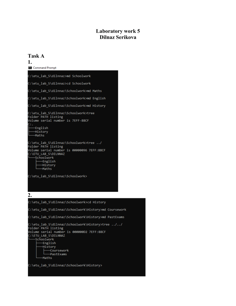 Laboratory Work: File System Manipulation