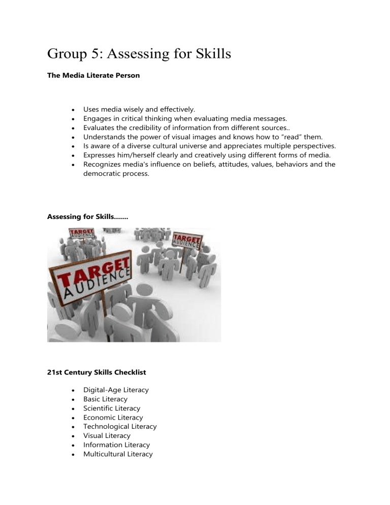 Assessing Skills: Media & 21st Century Literacy