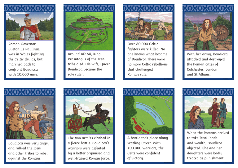 Boudicca's Rebellion: Story Cards for Kids