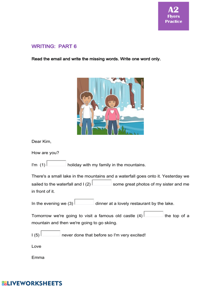 English Writing Practice Worksheet