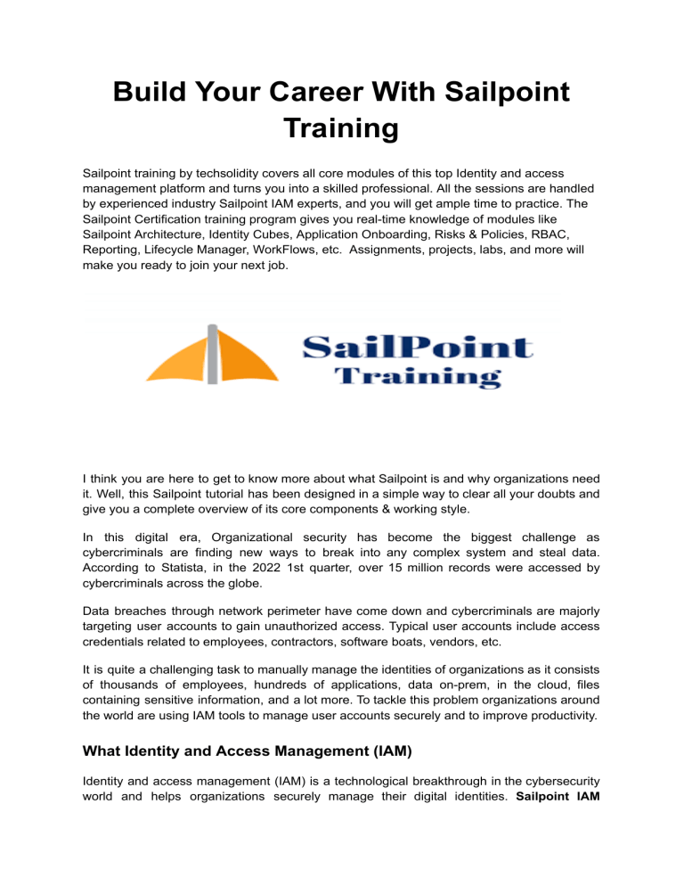 Sailpoint IAM Tutorial: Identity and Access Management