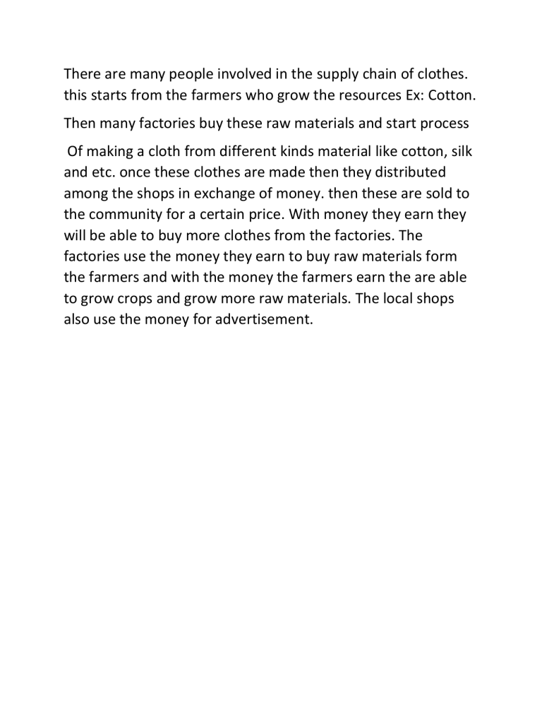 Clothing Supply Chain Explained