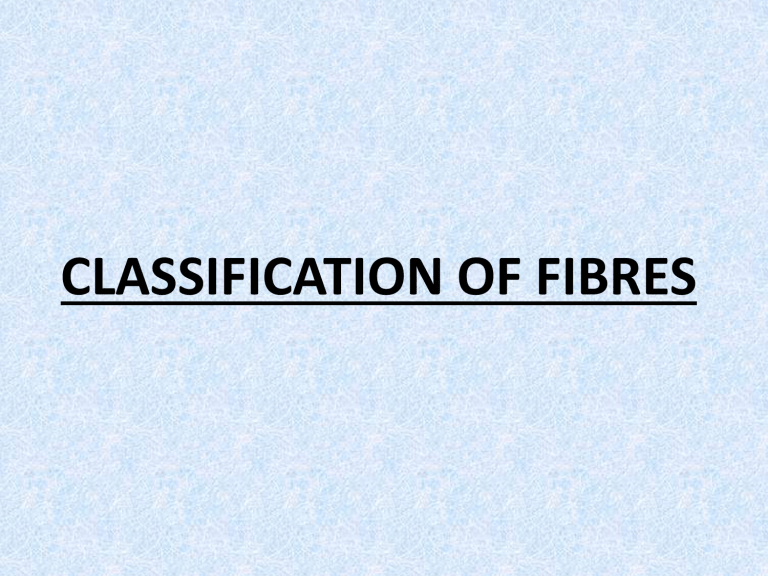 Classification of Fibers: Types & Properties