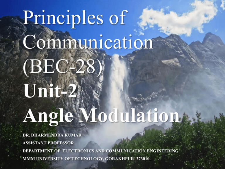 Angle Modulation: FM Principles & Techniques