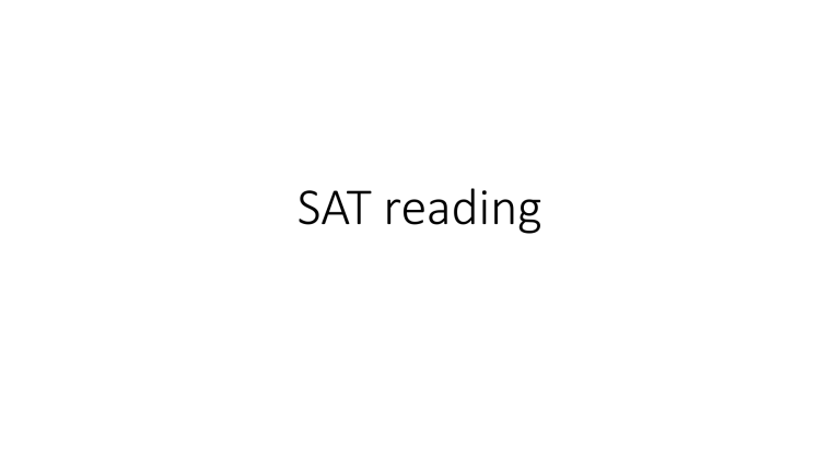 SAT Reading Prep Guide: Test Structure & Strategies