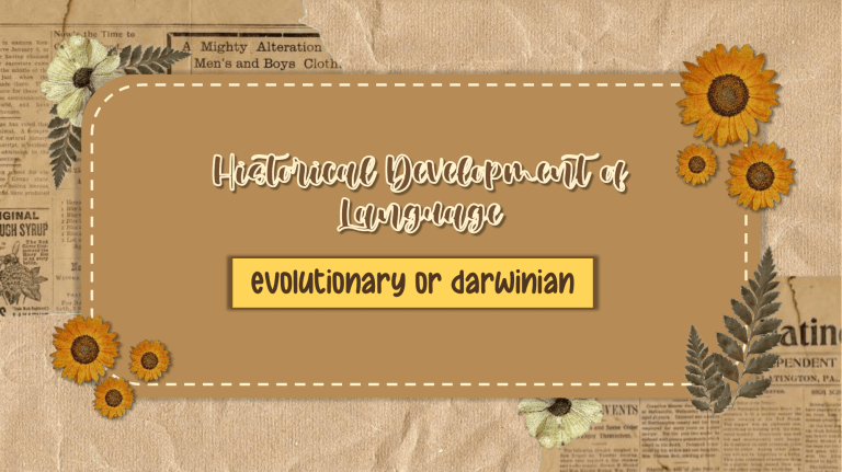 Evolutionary Linguistics: Darwinian Approach to Language