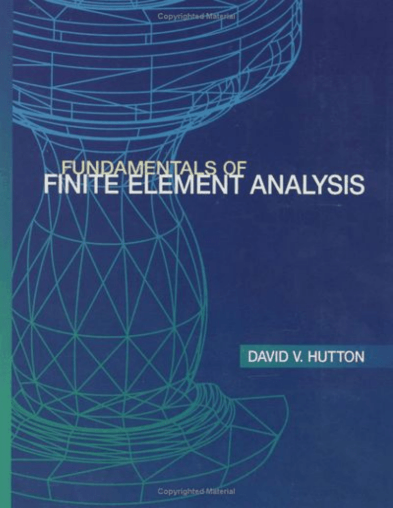 Finite Element Analysis Fundamentals Textbook