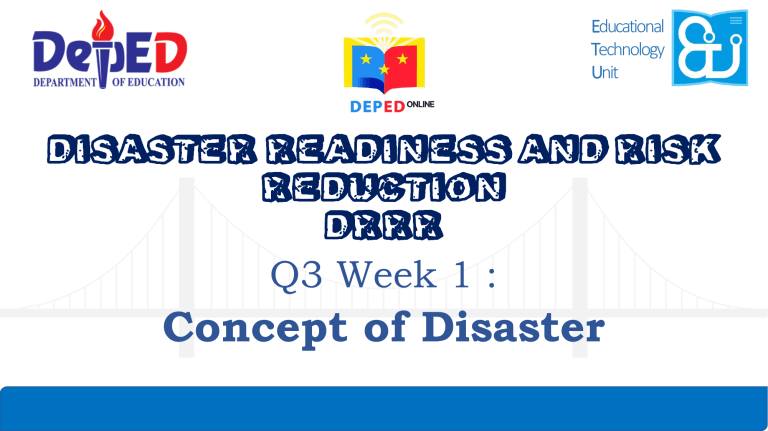 Disaster Readiness and Risk Reduction Module