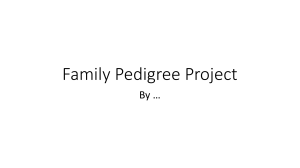 Pedigree Worksheet: Genetics & Heredity