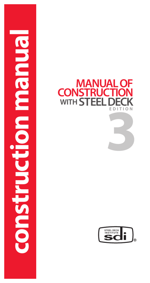 Steel Deck Construction Manual 3rd Edition