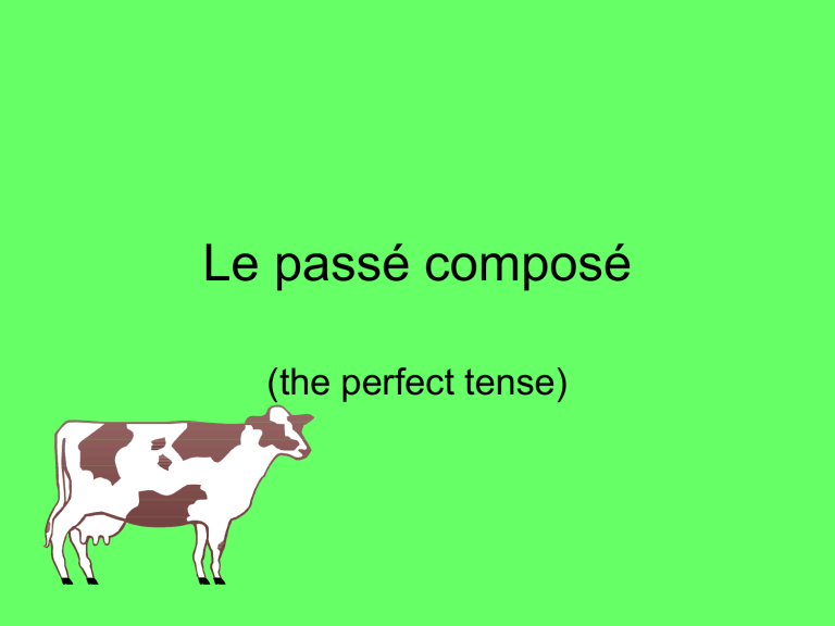 French Passé Composé: Grammar Lesson