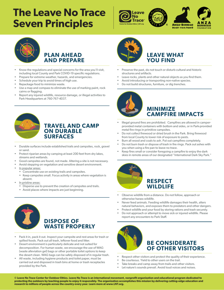 Leave No Trace Principles: Outdoor Ethics Guide