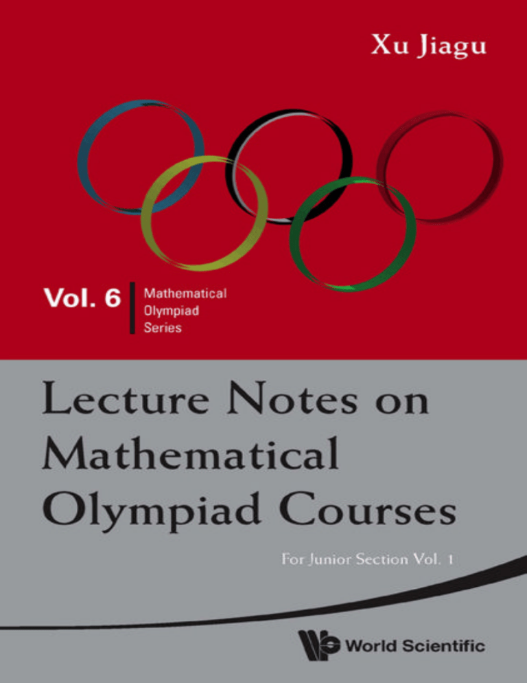 Mathematical Olympiad Lecture Notes for Junior Section