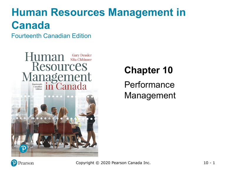Performance Management in Canada