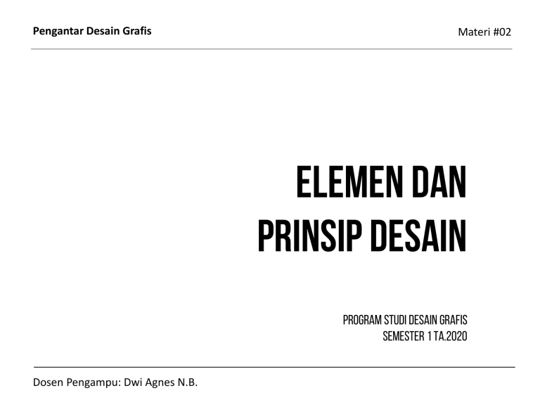 Elemen dan Prinsip Desain Grafis