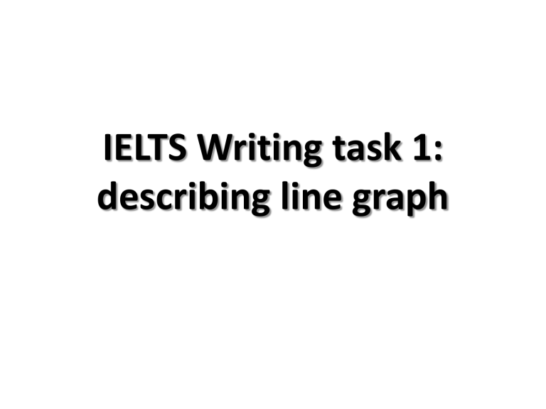 IELTS Writing Task 1: Describing Line Graphs