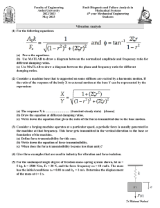Mechanical Vibration Lecture Notes - VSSUT Burla