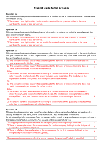 Year 11 Global Perspectives Exam Prep: Source Analysis
