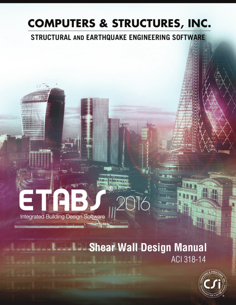 Shear Wall Design Manual ACI 318-14 for ETABS