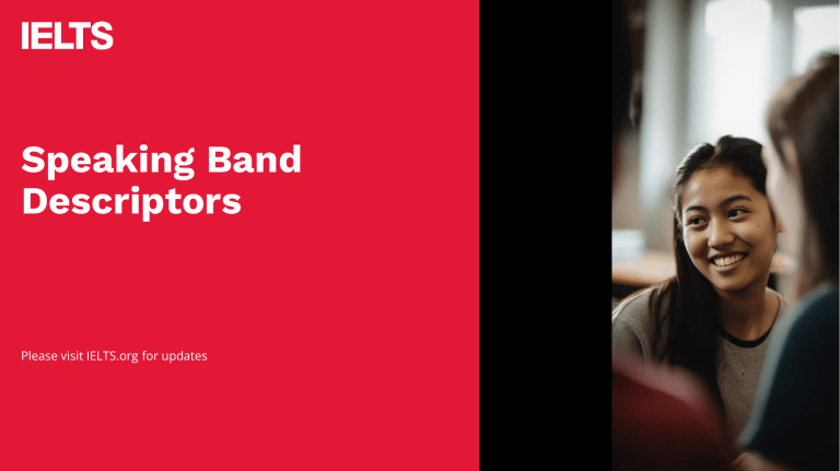 IELTS Speaking Band Descriptors