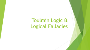 Toulmin Model: Critical Thinking & Argument Construction