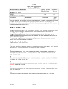 Westgard Multirule System: Quality Control in Laboratories