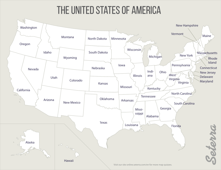 US States Map Quiz