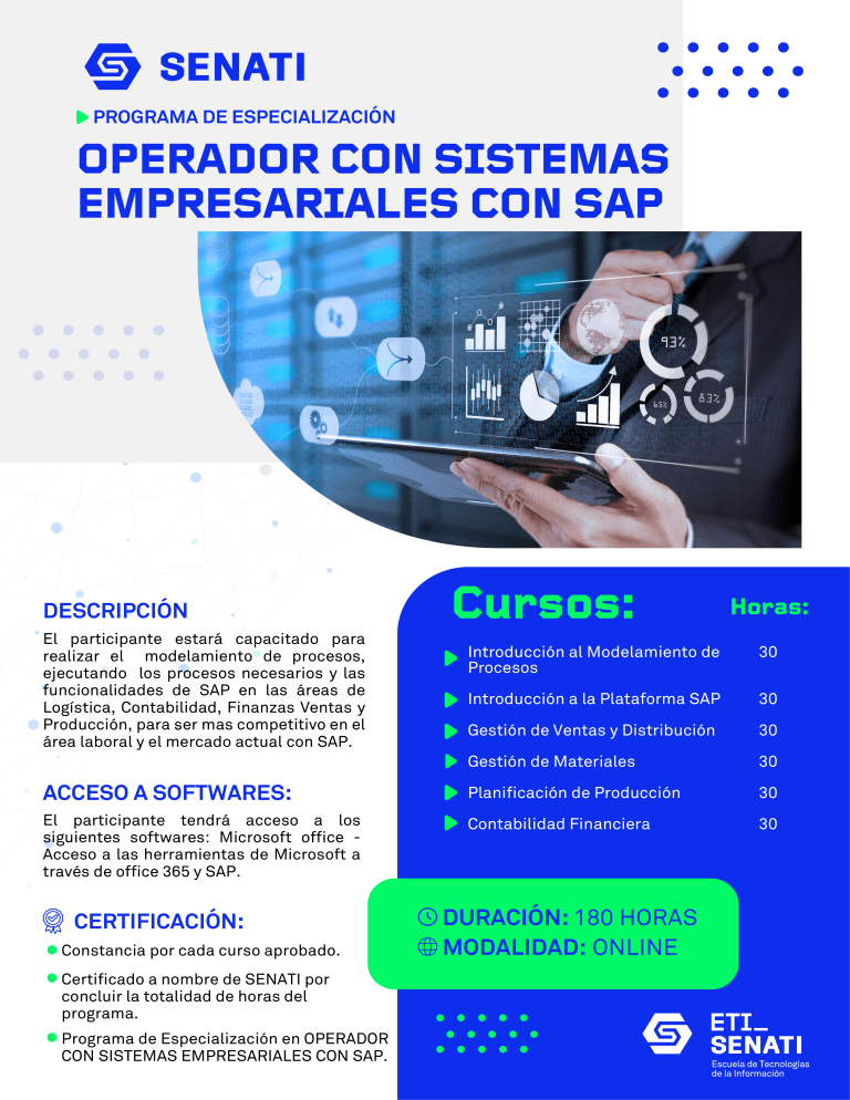 Programa SAP SENATI: Operador Sistemas Empresariales