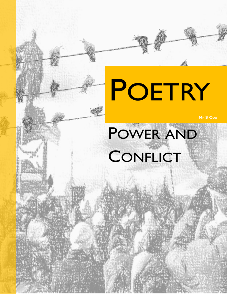 Power and Conflict Poetry Booklet
