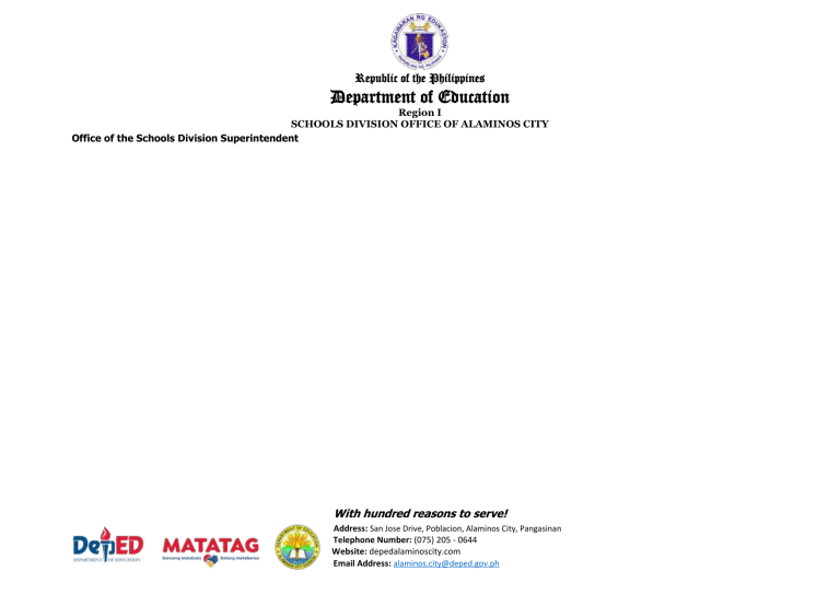 DepEd Alaminos City Official Document