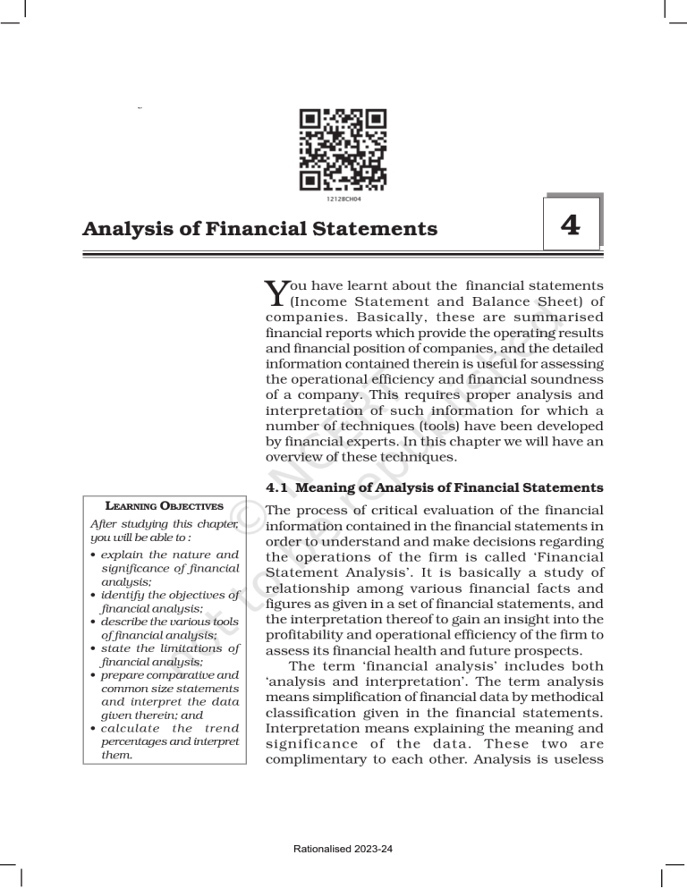 Financial Statement Analysis: Meaning, Tools & Objectives