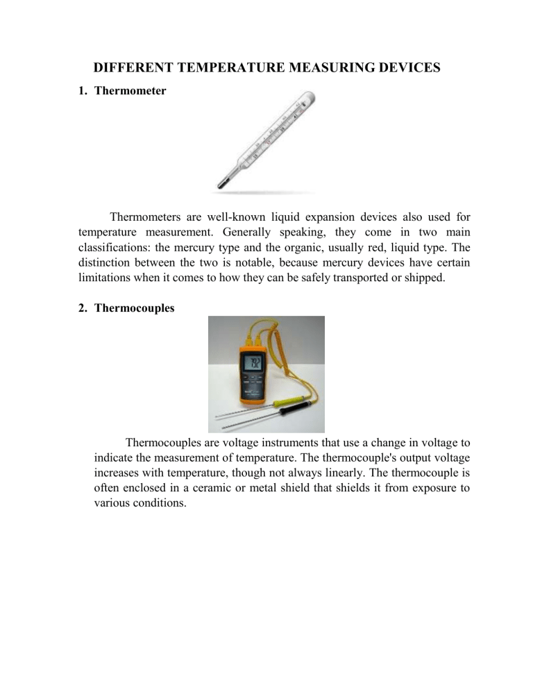 Temperature Measuring Devices: Types & How They Work